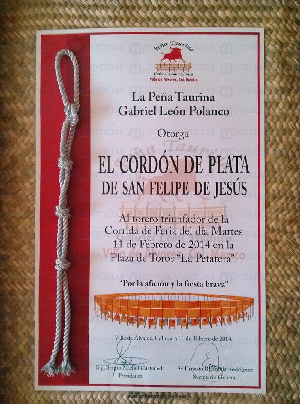Peña Taurina Gabriel León Polanco entregará el “Cordón de Plata ...
