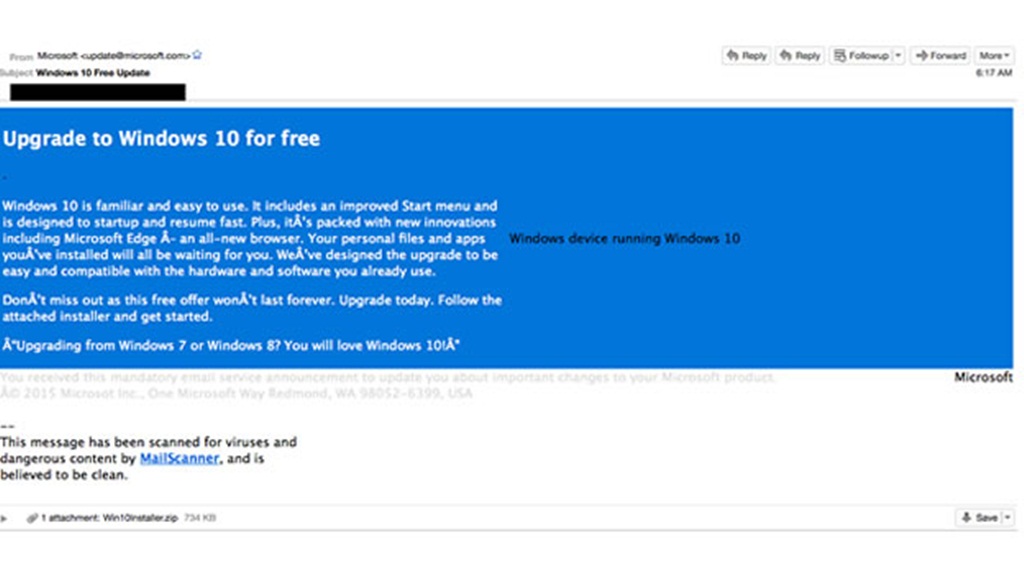 Alertan sobre email que promete descargar Windows 10 | Colima Noticias