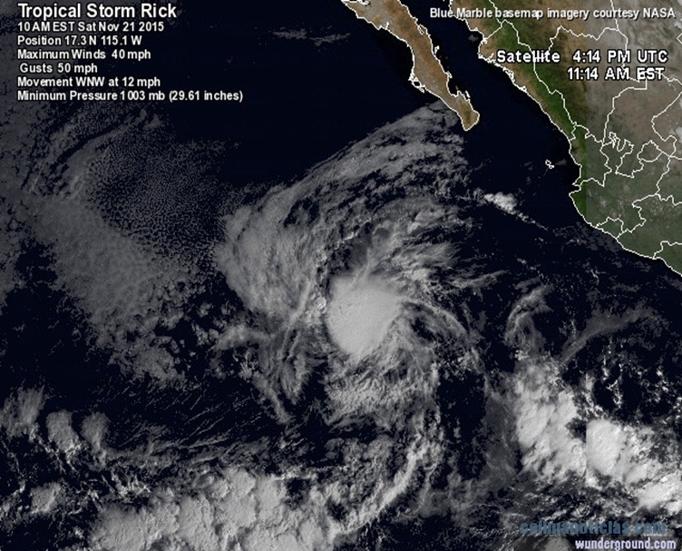 Tormenta tropical “Rick” se degrada en el Pacífico Mexicano | Colima Noticias