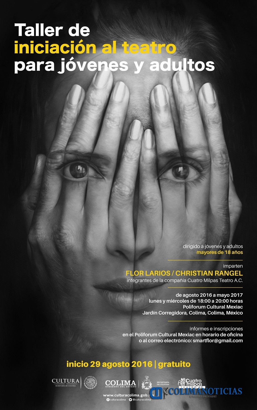 Christian Rangel y Flor Larios darán taller de teatro en Poliforum ...