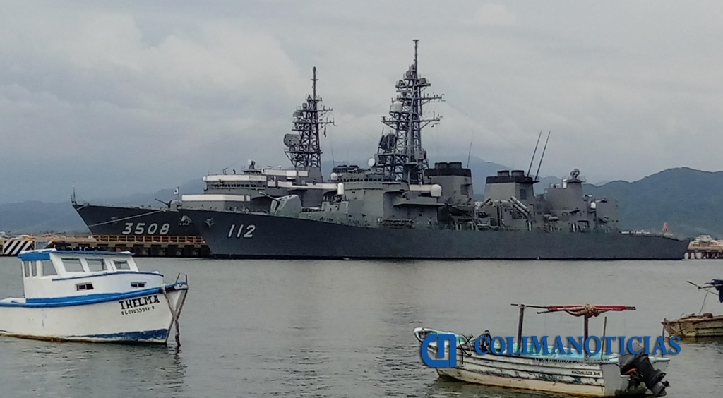 Buques Makinami y Kashima, en Manzanillo | Colima Noticias
