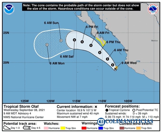 Se forma la Tormenta Tropical ‘Olaf’ | Colima Noticias