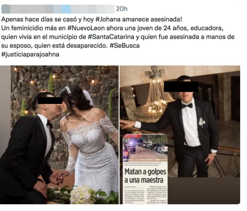 Se busca al asesino de Jhoana Ligues, profesora en Nuevo León | Colima Noticias