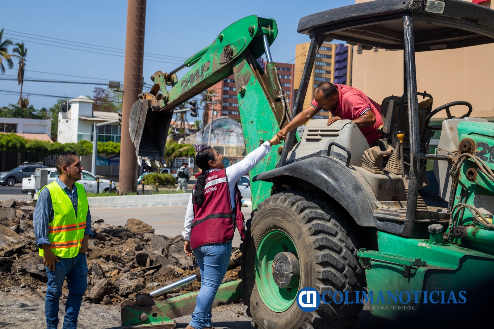 pavimentación con concreto hidráulico sobre la calle Miguel de la ...