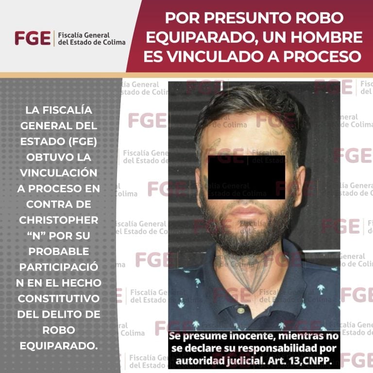 Por presunto robo equiparado, un hombre es vinculado a proceso | Colima ...