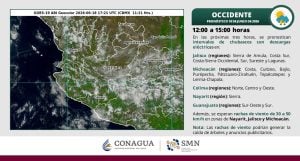 La onda tropical número 7 se desplaza al sur de las costas de Colima ...